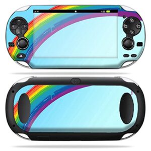 mightyskins skin compatible with ps vita psvita playstation vita portable wrap sticker skins rainbow