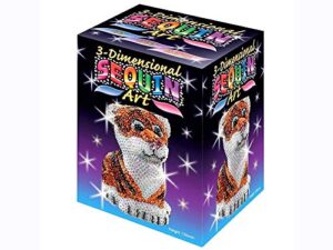 sequin art 3d tiger sparkling arts & crafts picture kit