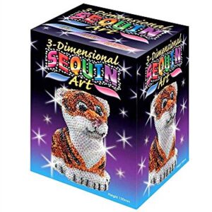 Sequin Art 3D Tiger Sparkling Arts & Crafts Picture Kit