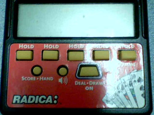 Radica Model#517 Radica Bonus Poker & Radica Draw Poker Two Games In One LCD Handheld Game Model#517