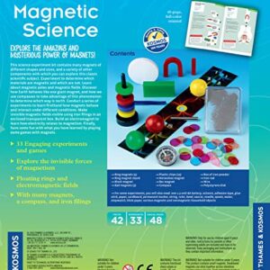 Thames & Kosmos Magnetic Science | 33 STEM Experiments | Ages 8+ | Learn About Earth’s Magnetic Poles | Discover How Invisible Magnetic Fields Work | Full-Color 48-Page Manual