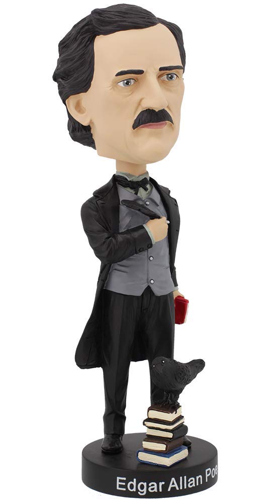 Royal Bobbles Edgar Allan Poe Bobblehead, Polyresin Premium Lifelike Figure, Unique Serial Number, Exquisite Detail