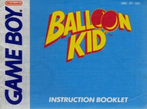 balloon kid gb instruction booklet (game boy manual only - no game) (nintendo game boy manual)