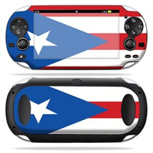 mightyskins skin compatible with ps vita psvita playstation vita portable wrap sticker skins puertorican flag