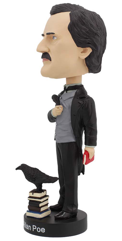 Royal Bobbles Edgar Allan Poe Bobblehead, Polyresin Premium Lifelike Figure, Unique Serial Number, Exquisite Detail