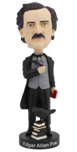 royal bobbles edgar allan poe bobblehead, polyresin premium lifelike figure, unique serial number, exquisite detail