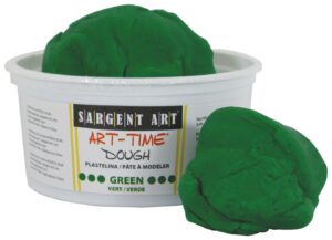 sargent art 85-3166 1-pound art-time dough, green