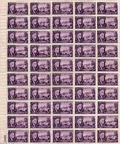 USPS Roosevelt - White House Sheet of Fifty 3 Cent Stamps Scott 932