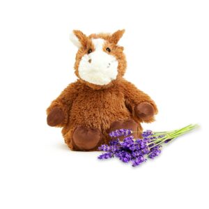 horse warmies - cozy plush heatable lavender scented stuffed animal