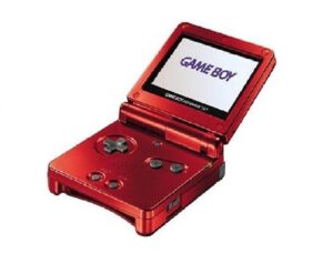 nintendo game boy advance sp ags-101 - flame red