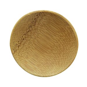 PacknWood 209BBPING - “Ping Compostable Bamboo Round Plate - Round Palm Leaf Plates - Biodegradable, Eco-Friendly, Disposable Dish Plates - (.50 oz - : 2.3") - (144 per case)