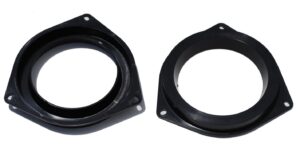 custom install parts 6.5" plastic black speaker adapter compatible with toyota - select models -