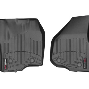 WeatherTech Custom Fit FloorLiners for Ford Super Duty - 1st Row (444331), Black