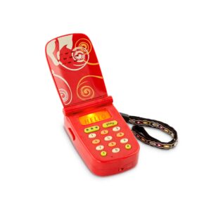 b. toys- hellophone- red- pretend play toy cell phone – kids play phone with light sounds and songs – toddler phone with message recorder- 18 months +