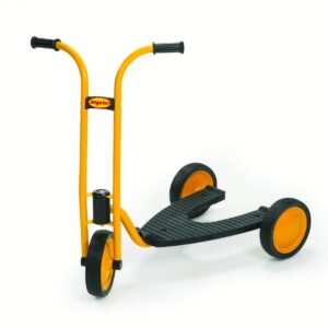 Children’s Factory MyRider 3 Wheel V Scooter for Kids, Girls & Boys Micro Scooter, Homeschool/Daycare/Preschool Outdoor Play Equipment, Yellow/Blk