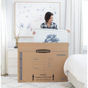 Bankers Box Medium - up to 40" TV/Picture/Mirror - Moving Box 4 Pack, 37 x 4 x 27 in (7711201)