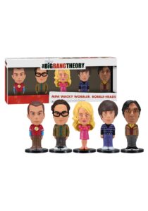 funko big bang theory: mini wacky wobbler set, 5 pieces