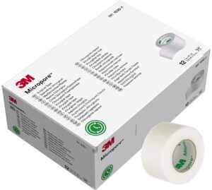 3m™ micropore™ surgical tape 1530-1, 1 in x 10 yd (2,5cm x 9,1m), 12 rolls/carton