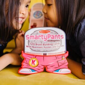 Melissa & Doug Smarty Pants Kindergarten Card Set - 120 Educational, Brain-Building Questions, Puzzles, and Games