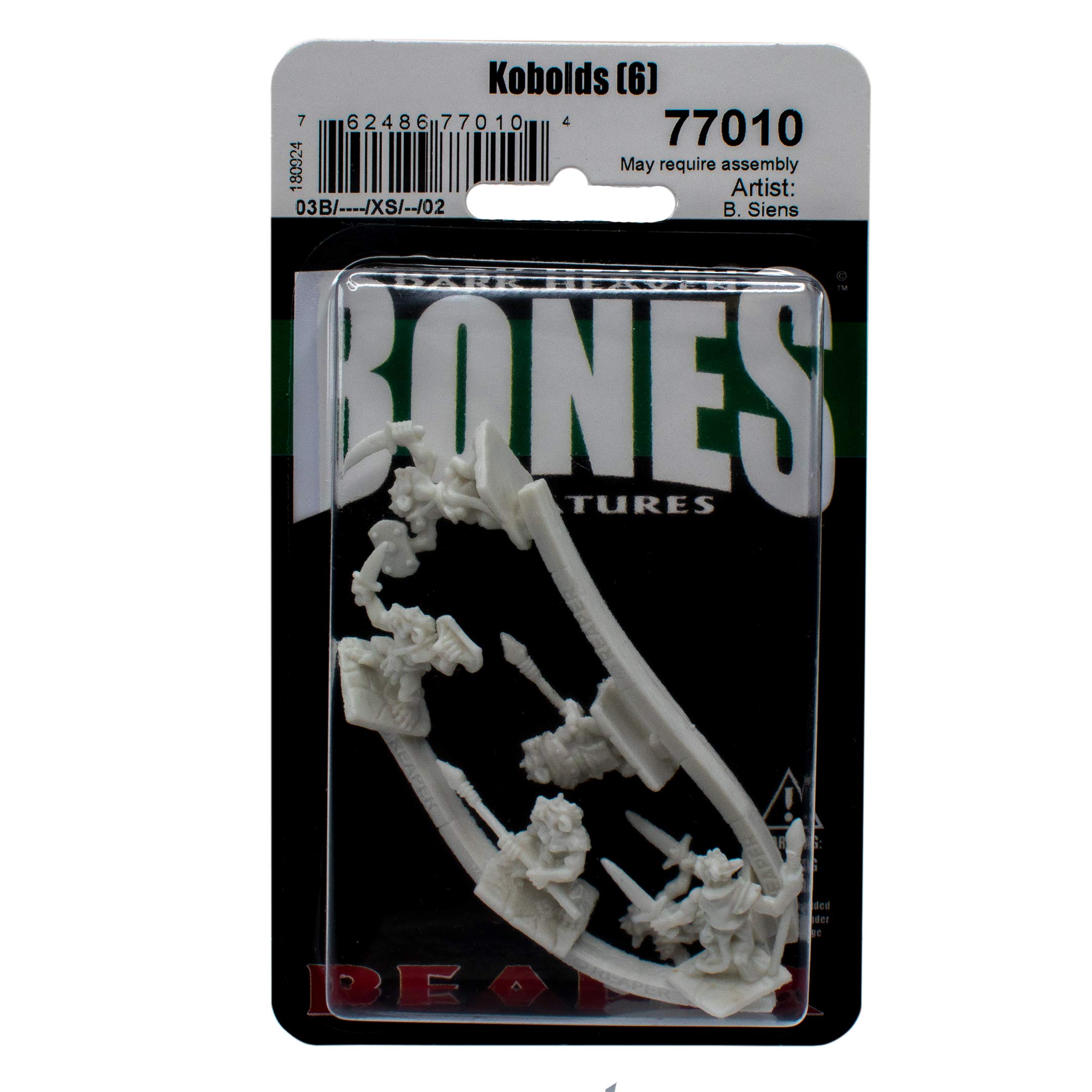 REAPER 77010: Kobolds (6) Dark Heaven Bones Plastic Miniatures