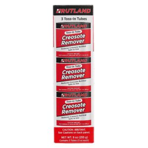 rutland products creosote remover, 3 oz. toss-in canister, beige, 3 count