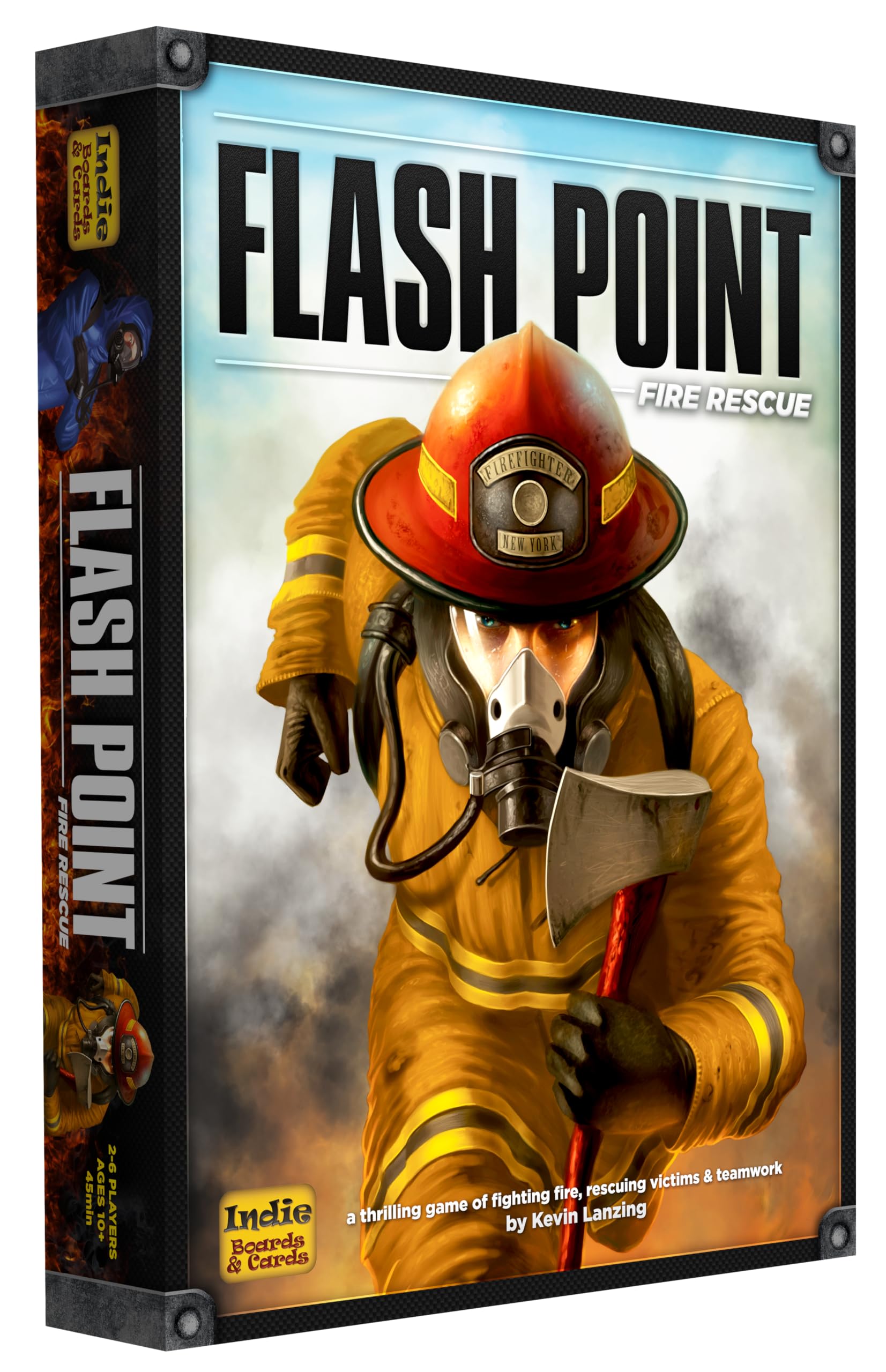 Flash Point: Fire Rescue 2nd Edition - A Thrilling Cooperative Board Game For Kids, Teens & Families to Save Lives - For 2-6 Players Ages 10+ with 30 Minute Play Time by Indie Boards & Cards