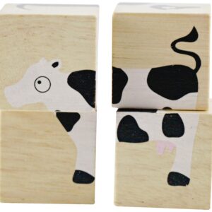 BeginAgain BuddyBlocks Farm Animals - Matching and Problem Solving - Kids 18 Months and Up