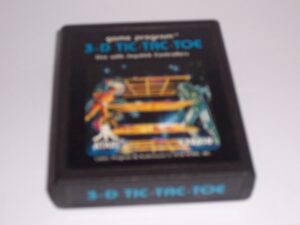 atari 2600 game cartridge - 3-d tic-tac-toe