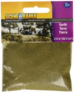 woodland scenics earth 3.6 cubic inches, 2 ounce (pack of 1)