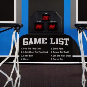 Triumph Sports Big Shot II Double Shootout Basketball Game - LED Scorer - 8 Game Modes - 4 Basketballs , 80.5”L X 47.5”W X 81”H