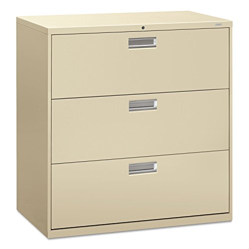 600 Series Three-Drawer Lateral File, HON693LL 42w x 19-1/4d, Putty