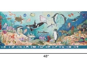 Melissa & Doug Search and Find Beneath the Waves Floor Puzzle (48 pcs, over 4 feet long) - FSC Certified