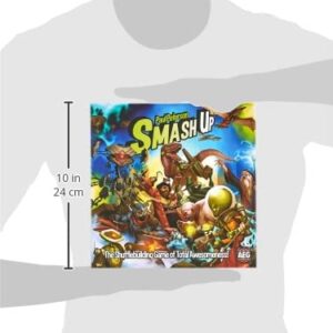 AEG Smash Up Base Game | Shufflebuilding Card Game | Aliens, Dinosaurs, Ninjas, Pirates, Robots, Tricksters, Wizards, Zombies | 2-4 Players | Ages 10+