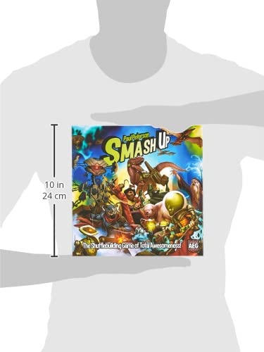 AEG Smash Up Base Game | Shufflebuilding Card Game | Aliens, Dinosaurs, Ninjas, Pirates, Robots, Tricksters, Wizards, Zombies | 2-4 Players | Ages 10+