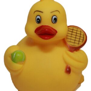 Rubber Ducks Tennis, Waddlers Brand Rubber Duckies That Races Upright, Sports Tennis Themed Bathtub Toy Birthday Baby Shower Mother's Day Father's Day Gift, All Dept. Gift Tennis Lovers