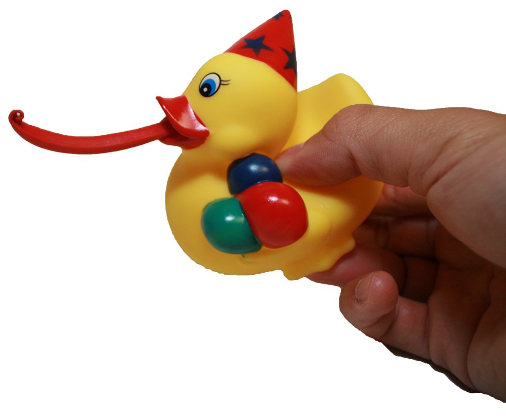 Rubber Ducks Family Party Rubber Duck, Waddlers Brand Toy Rubber Duck Squeaking and Tongue Blowing Party Celebration Fun, All Depts. Favor Gift New Year, Birthday, Baby Shower Christmas