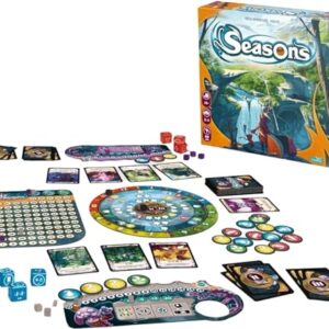 Seasons Board Game - Tactical Card and Dice Game for Wizards, Engaging Strategy Gameplay, Fun Family Game for Kids and Adults, 2-4 Players, Ages 14+, 60 Min Playtime, Made by Libellud