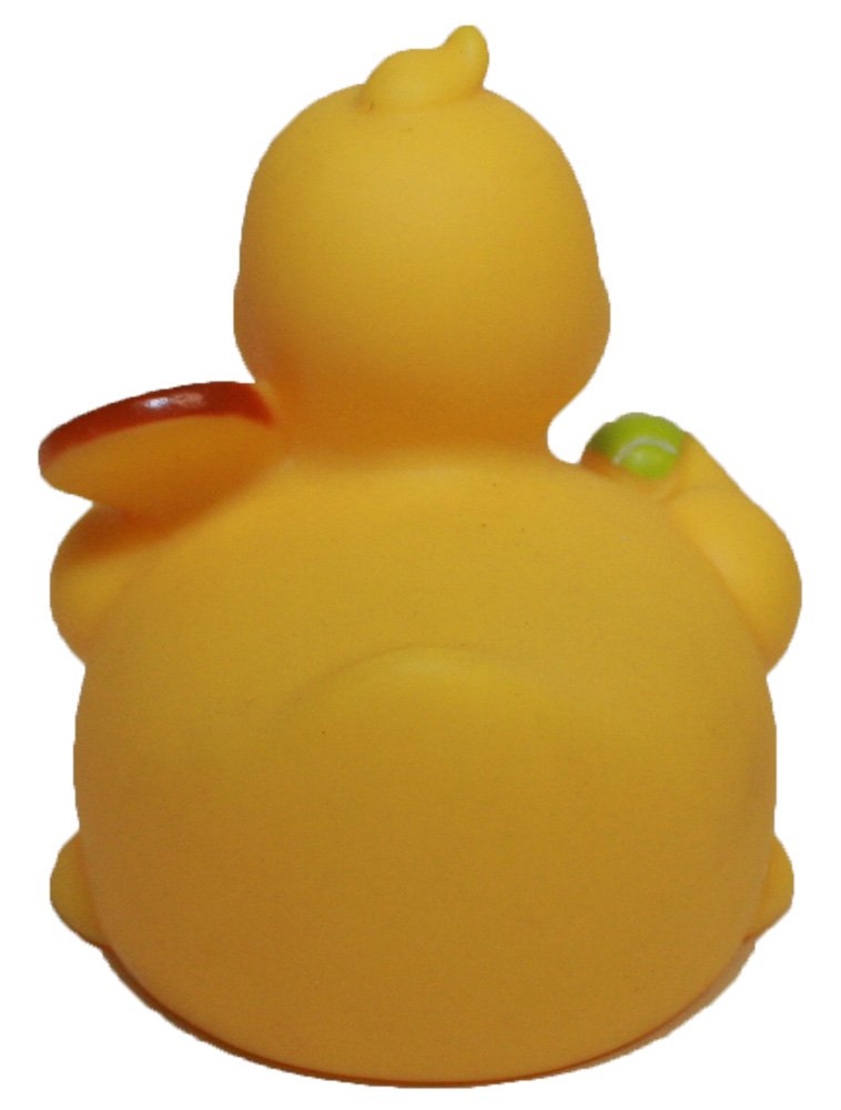 Rubber Ducks Tennis, Waddlers Brand Rubber Duckies That Races Upright, Sports Tennis Themed Bathtub Toy Birthday Baby Shower Mother's Day Father's Day Gift, All Dept. Gift Tennis Lovers