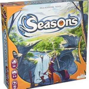 Seasons Board Game - Tactical Card and Dice Game for Wizards, Engaging Strategy Gameplay, Fun Family Game for Kids and Adults, 2-4 Players, Ages 14+, 60 Min Playtime, Made by Libellud