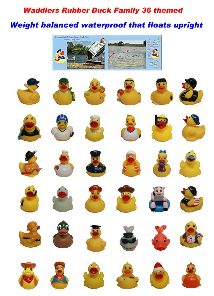 Waddlers Rubber Ducks Golf, Brand Rubber Ducks That Float Upright, Sports Golf Themed Rubber Ducky, Bathtub Rubber Toy Birthday Party All Depts. Golf Lovers