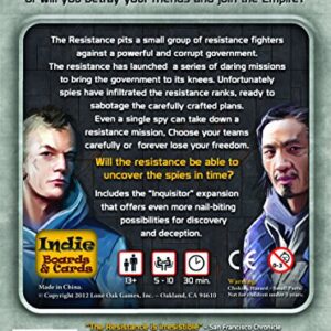 The Resistance Card Game - Social Deduction, Strategy, Bluffing, Negotiation, and Deception for Teens and Adults - Party Game for 5-10 Players Ages 13+ in 30 Minute Rounds by Indie Boards & Cards