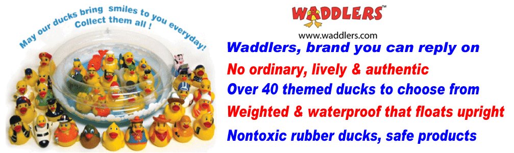 Rubber Ducks Family Party Rubber Duck, Waddlers Brand Toy Rubber Duck Squeaking and Tongue Blowing Party Celebration Fun, All Depts. Favor Gift New Year, Birthday, Baby Shower Christmas