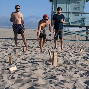 Yard Games Kubb Premium Size Outdoor Tossing Game with Carrying Case, Instructions, and Boundary Marker