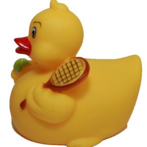 Rubber Ducks Tennis, Waddlers Brand Rubber Duckies That Races Upright, Sports Tennis Themed Bathtub Toy Birthday Baby Shower Mother's Day Father's Day Gift, All Dept. Gift Tennis Lovers