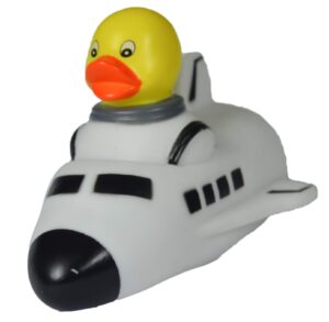 mortentr rubber duck space venture shuttle, brand toy bathtub rubber ducks that floats upright, birthday baby shower, all depts.space venture future dreaming favor gift c