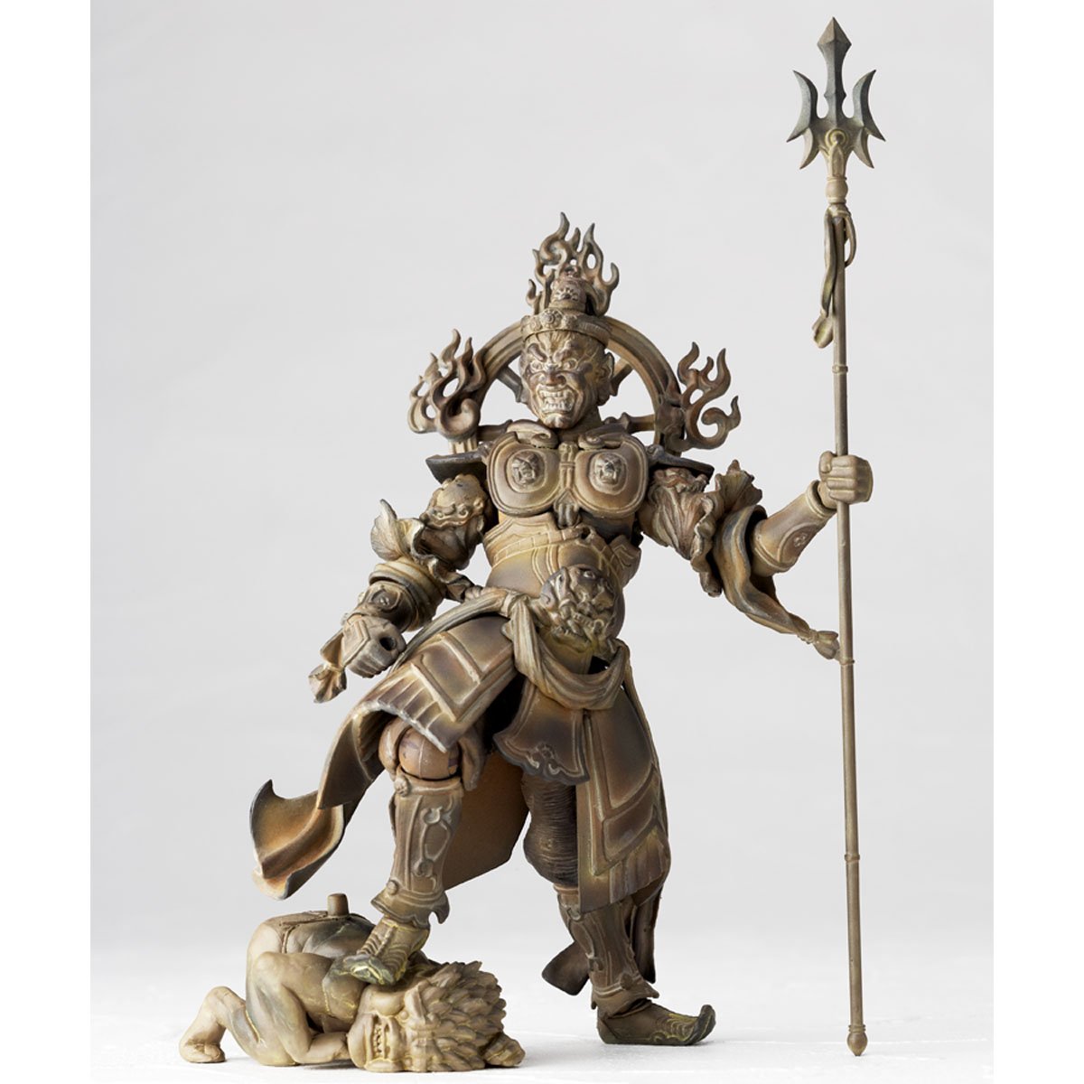 Kaiyodo Takeya Revoltech Action Figure: #005 Jikokuten Wooden Version