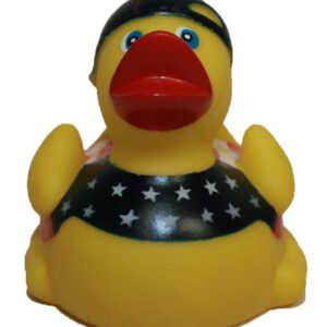 Rubber Duck Patriotic Stars & Stripes, Waddlers Brand American Patriotic Rubber Ducks That Race Upright July 4th Rubber Duck Race. Kids Bath Toy Birthday Party & Baby Shower Gift