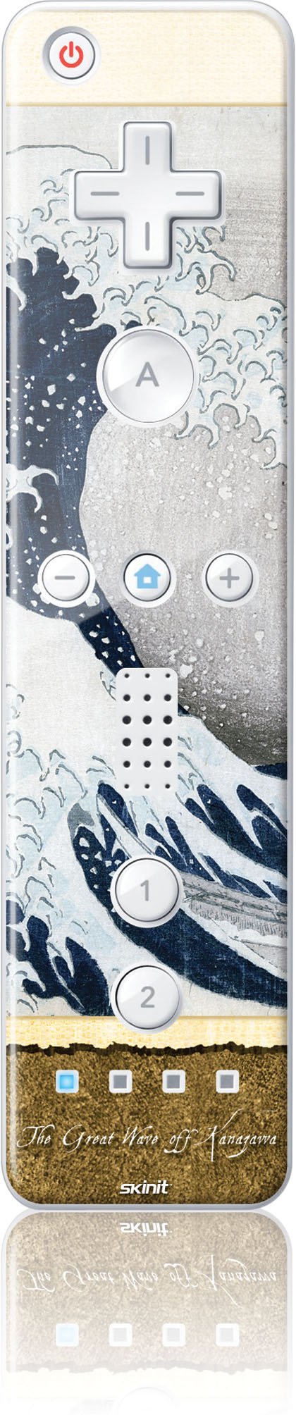 Skinit Decal Gaming Skin Compatible with Wii Remote Controller - Originally Designed The Great Wave Off Kanagawa Design