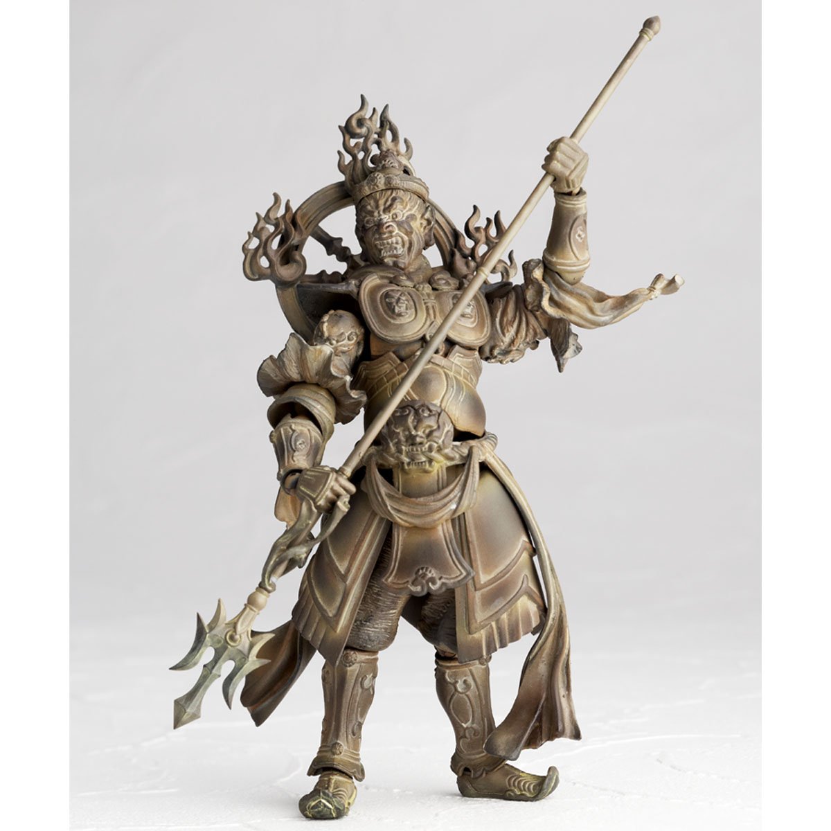 Kaiyodo Takeya Revoltech Action Figure: #005 Jikokuten Wooden Version