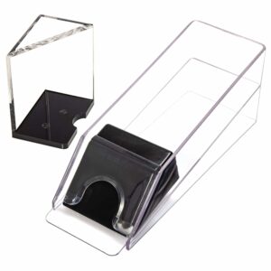 brybelly blackjack shoe collection|clear casino grade acrylic for standard size poker deck| shoe & discard tray - 6 deck size